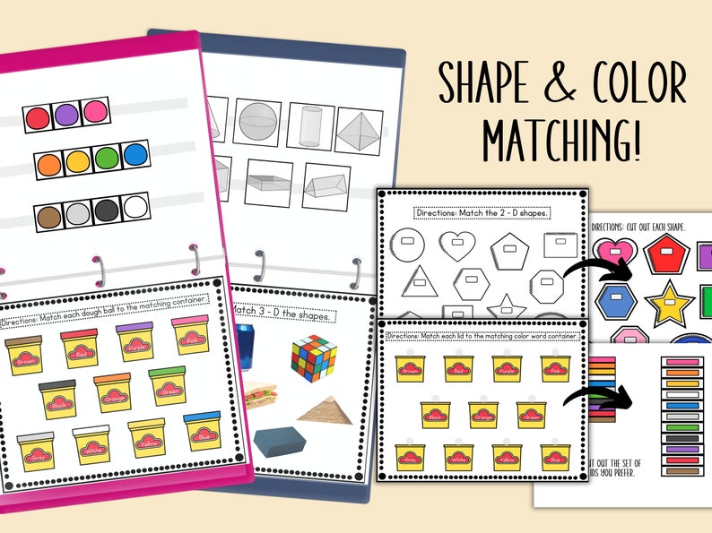 Basic Skills Busy Binder, Printable Kindergarten Busy Book, Basic ...