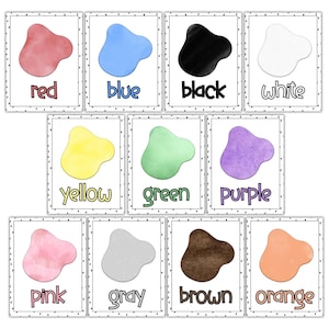 Printable Neutral Color Classroom Decor, Color Classroom Posters ...