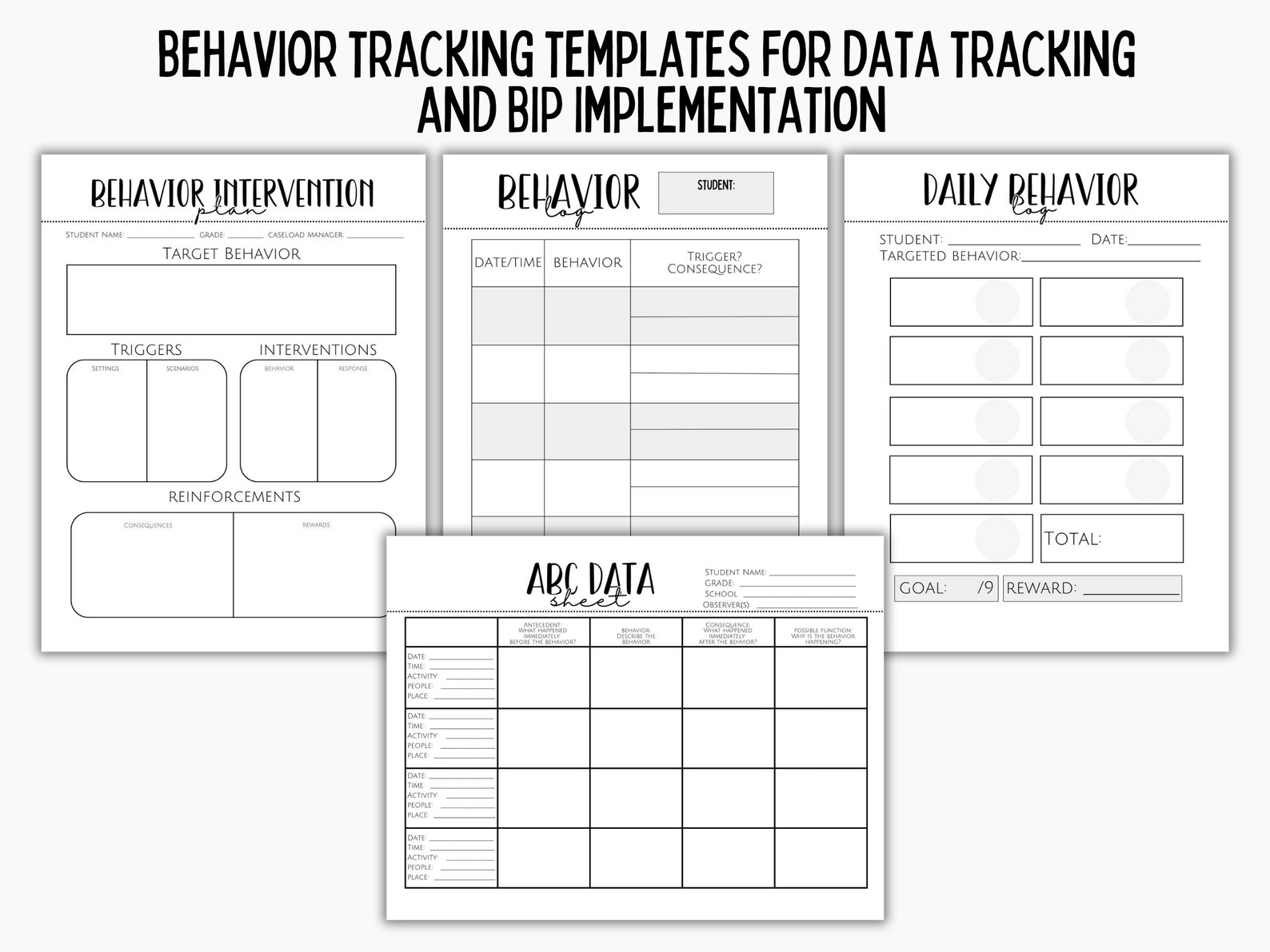 Editable IEP Meeting Planner Templates, Canva Templates, Printable ...