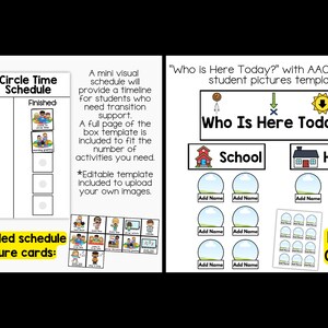 Circe Time Bundle, Visuals for Prek, Preschool Morning Meeting, Circle ...