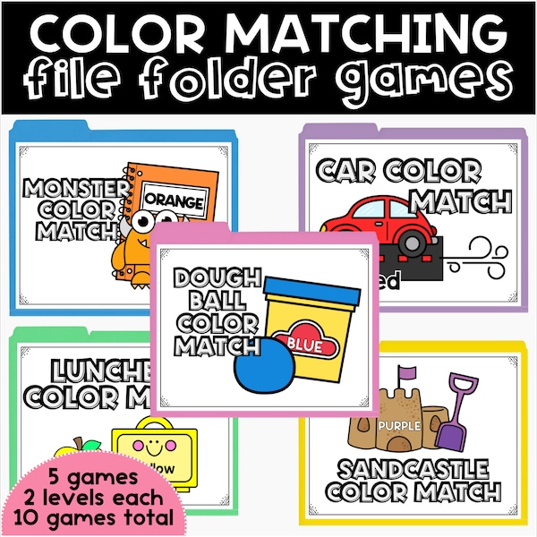 File Folder Games - Etsy