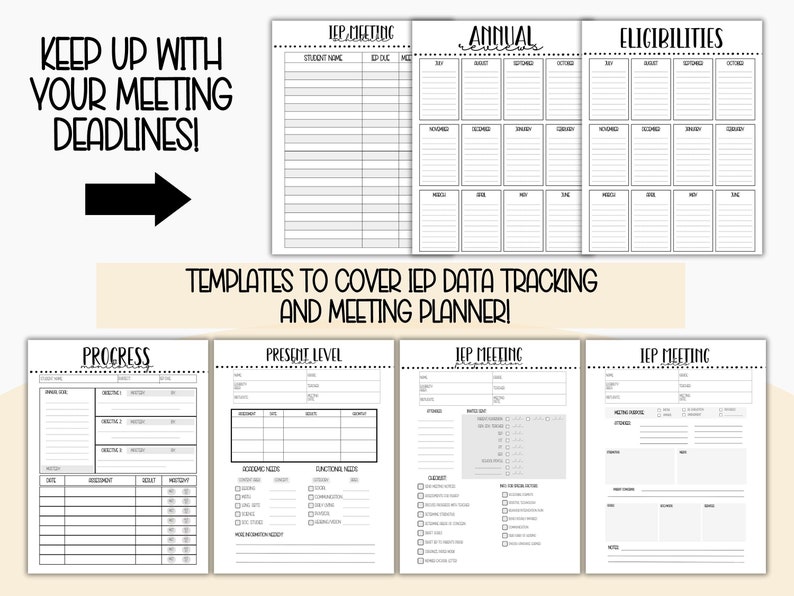 Self Contained Special Education Planner, Editable Teacher Planner, IEP ...