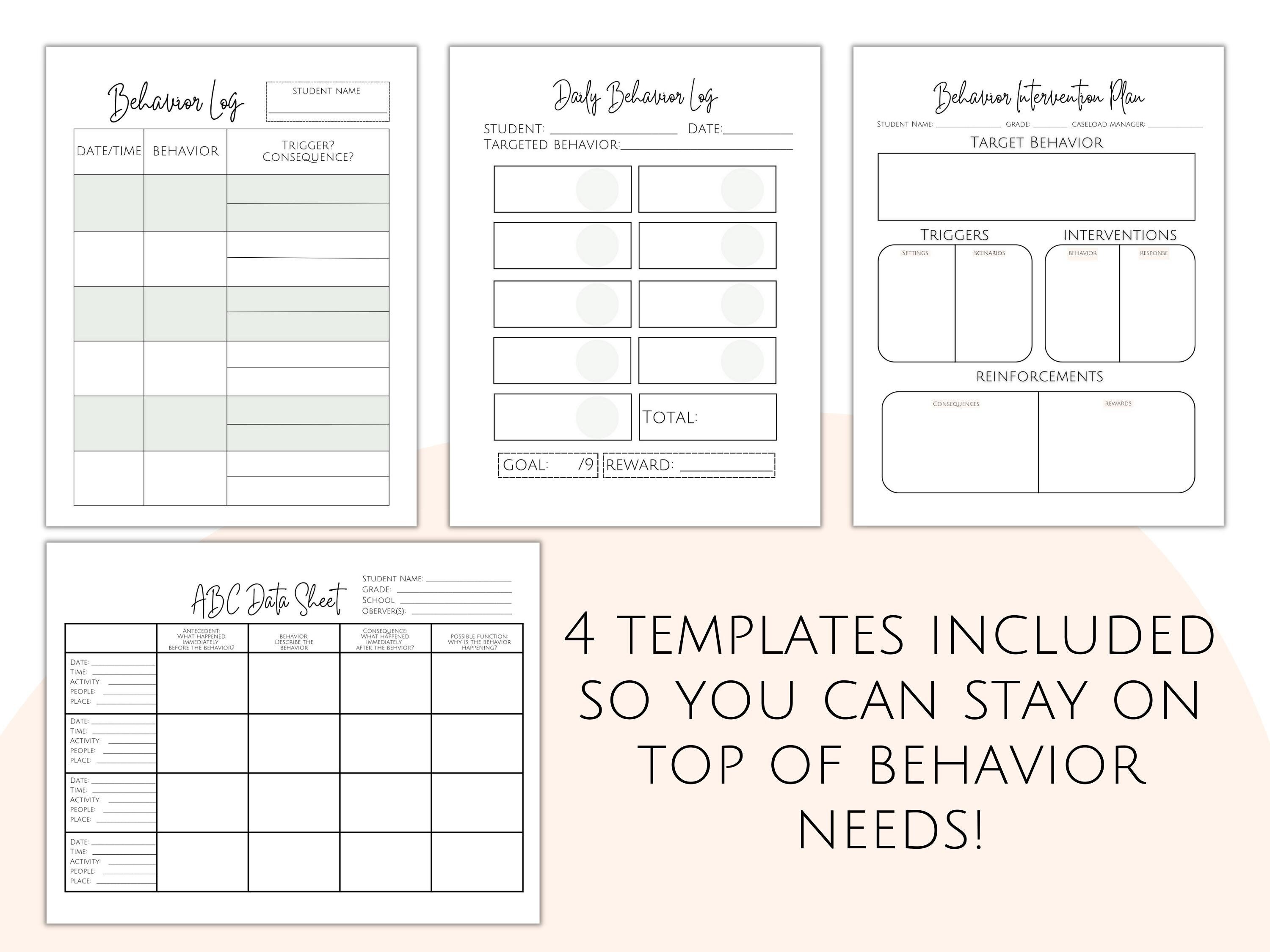 Editable Special Education Caseload Templates, Canva Templates ...