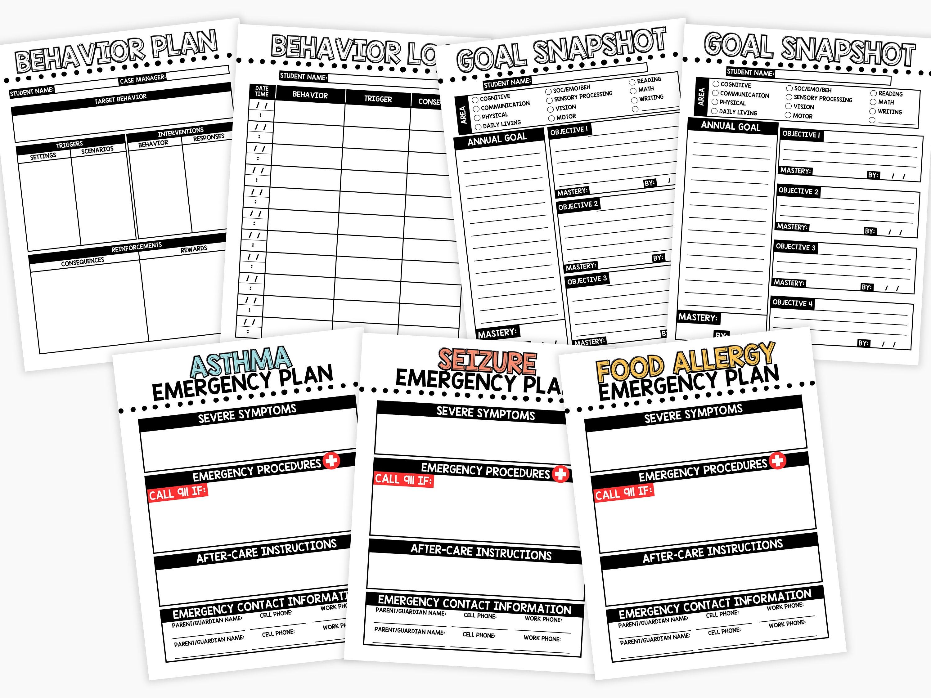 Editable Special Education Sub Binder, Printable SPED Maternity Leave ...