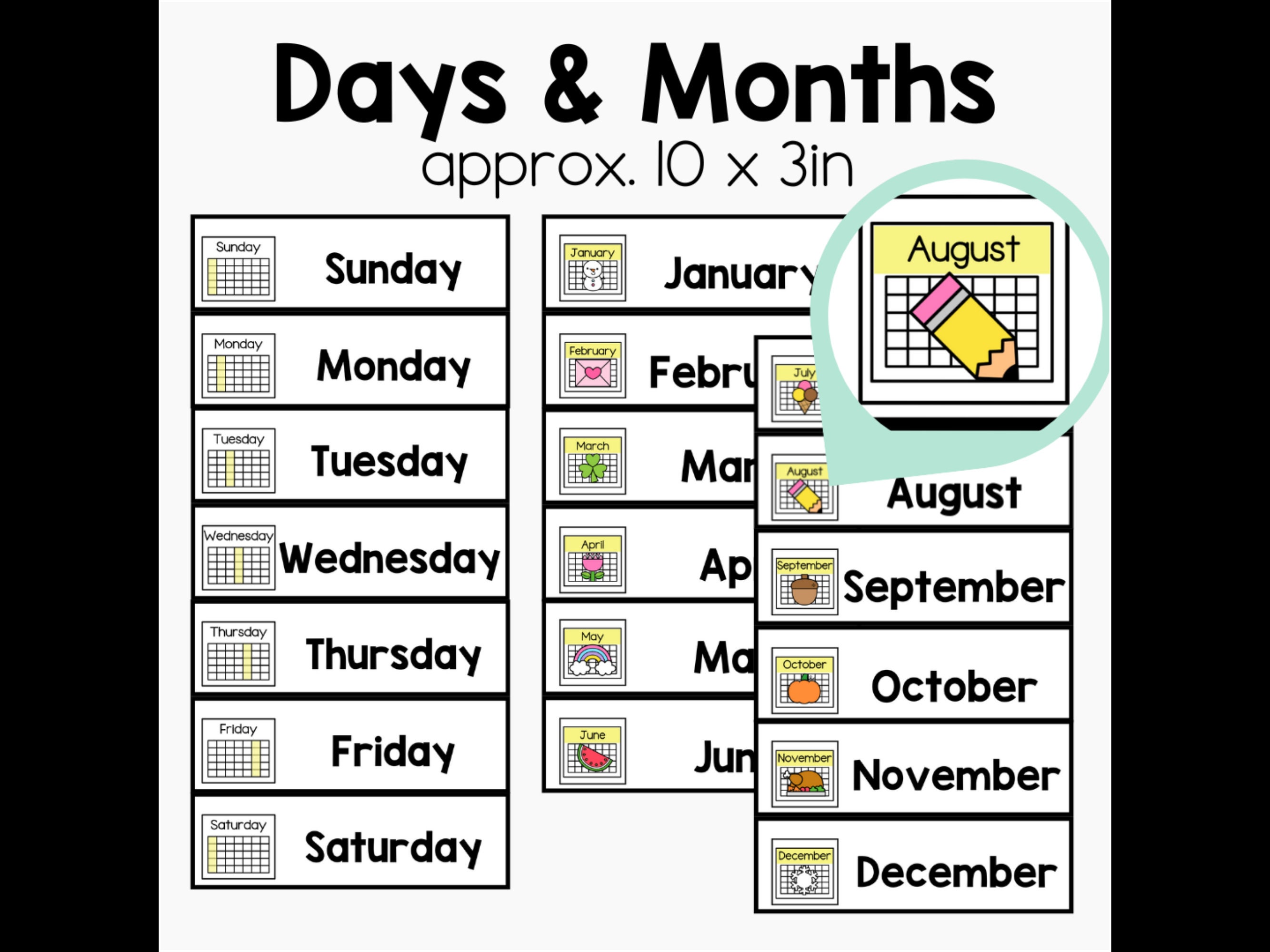 Morning Meeting Flip Calendar for Special Education, AAC Visual ...