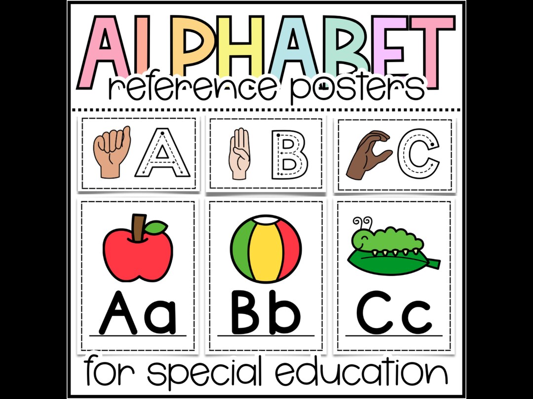 ASL Alphabet Classroom Posters, Reference Posters for Elementary and ...
