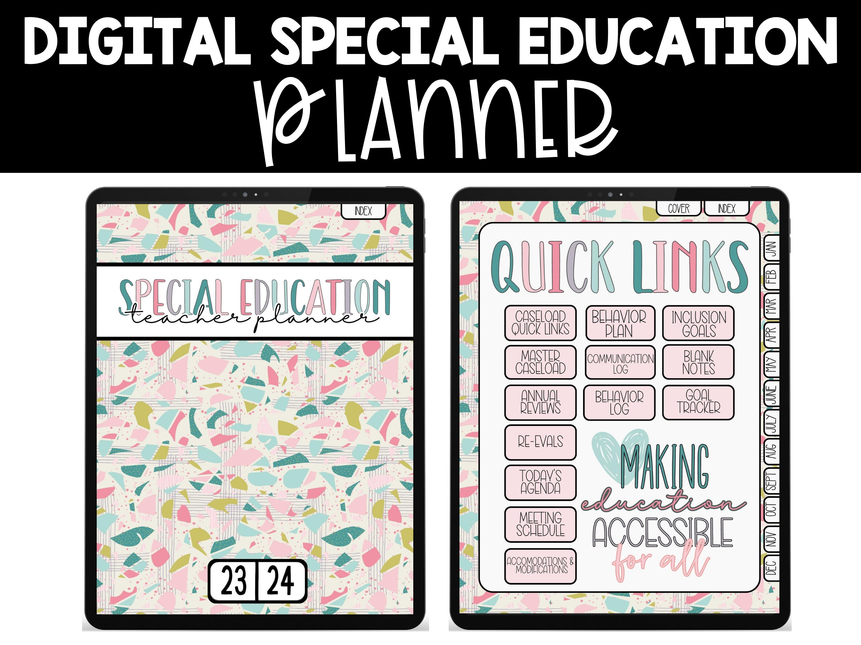 Digital Special Education Planner, Caseload Management Planner, IEP ...