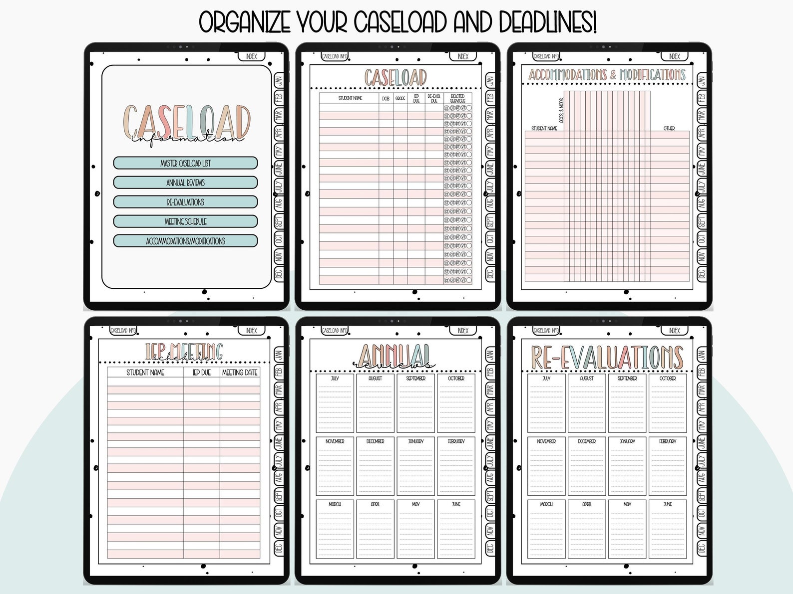 Digital SELF CONTAINED Boho Special Education Planner - Etsy