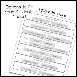 Independent Work Station Setup Visuals, Special Education Classroom ...