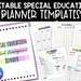 Editable Parent IEP Binder, Printable IEP Meeting Tracker, Editable ...