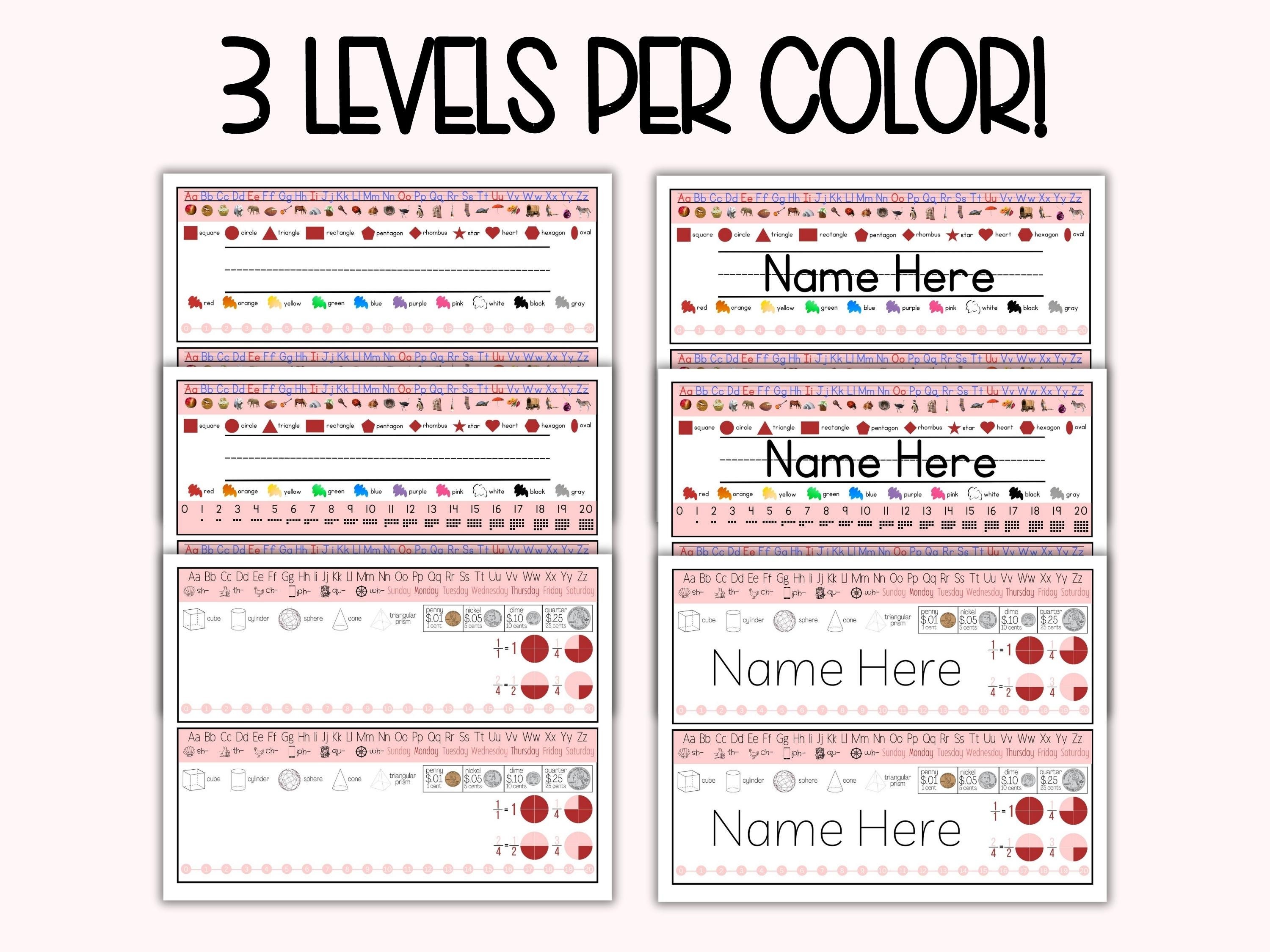Editable Student Name Tags, Printable Student Name Tags, Basic Skills ...