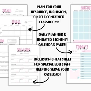 Editable Special Education Planner Binder, Caseload Canva Templates ...