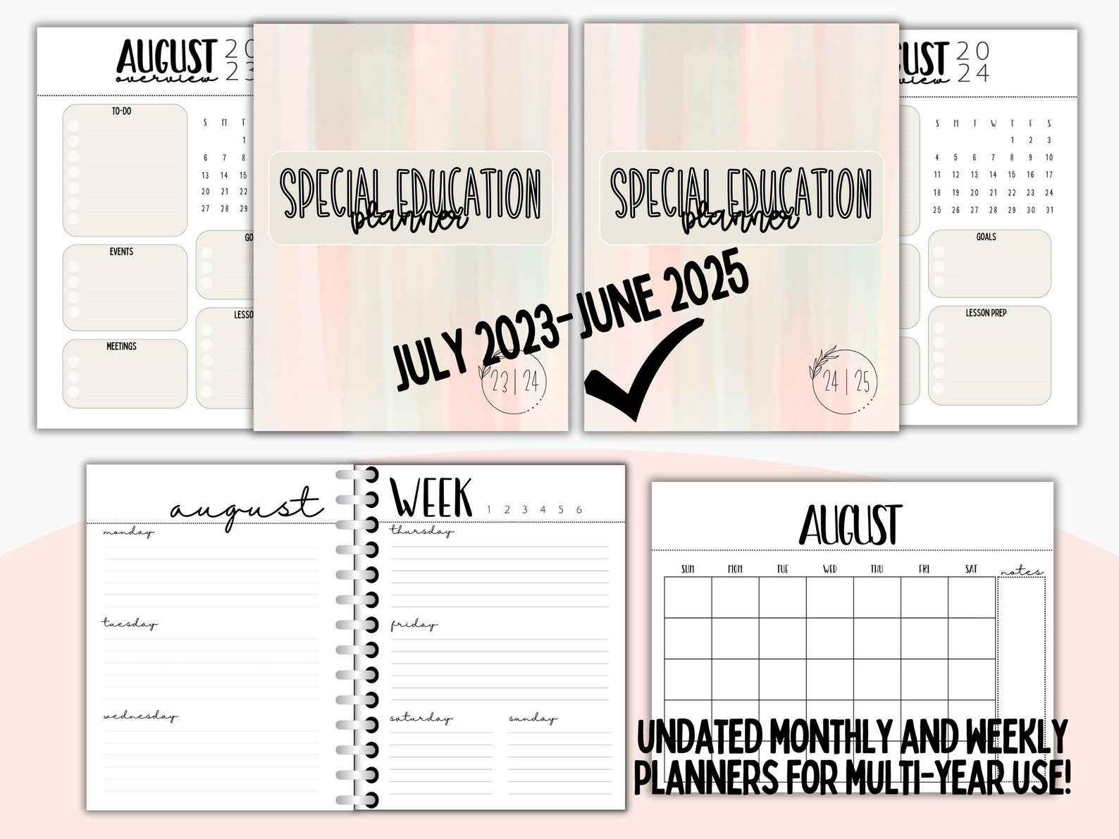 Editable Self Contained Special Education Planner, Printable SPED ...