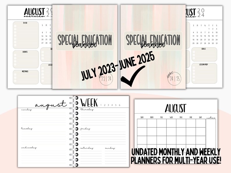 Editable Self Contained Special Education Planner, Printable SPED ...