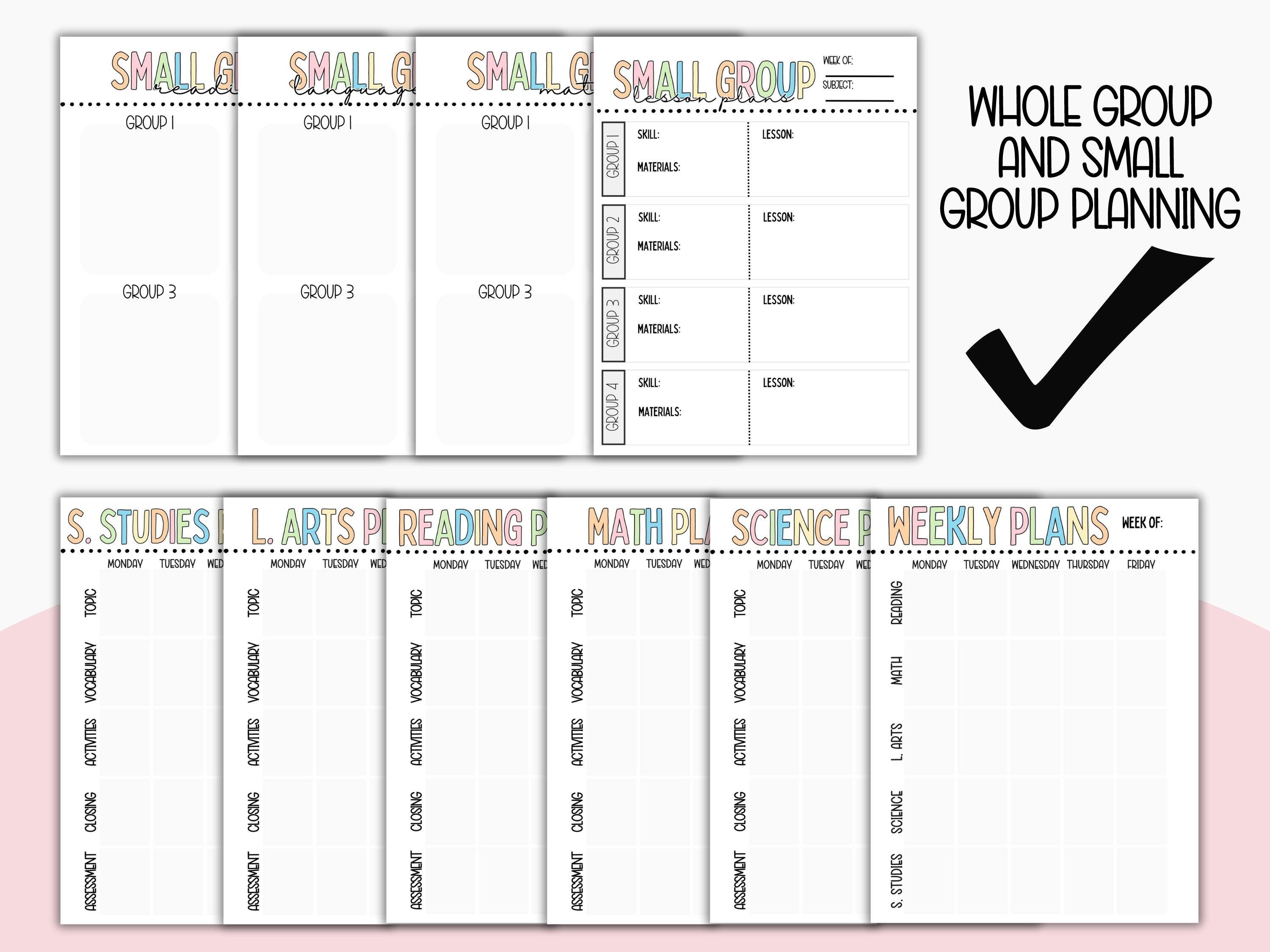 Self Contained Special Education Planner, Editable Pastels Teacher ...