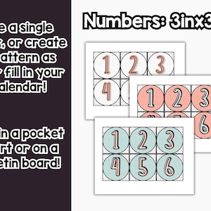Printable Retro Classroom Decor, Retro Calendar, Morning Meeting ...