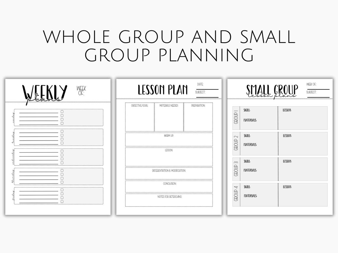 Printable Special Education Caseload Templates, IEP Goal Planning ...