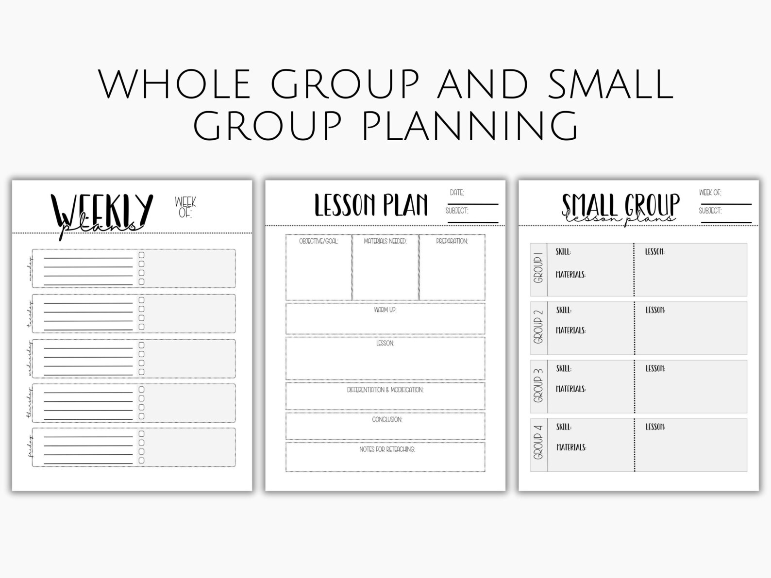 Printable Special Education Caseload Templates, IEP Goal Planning ...