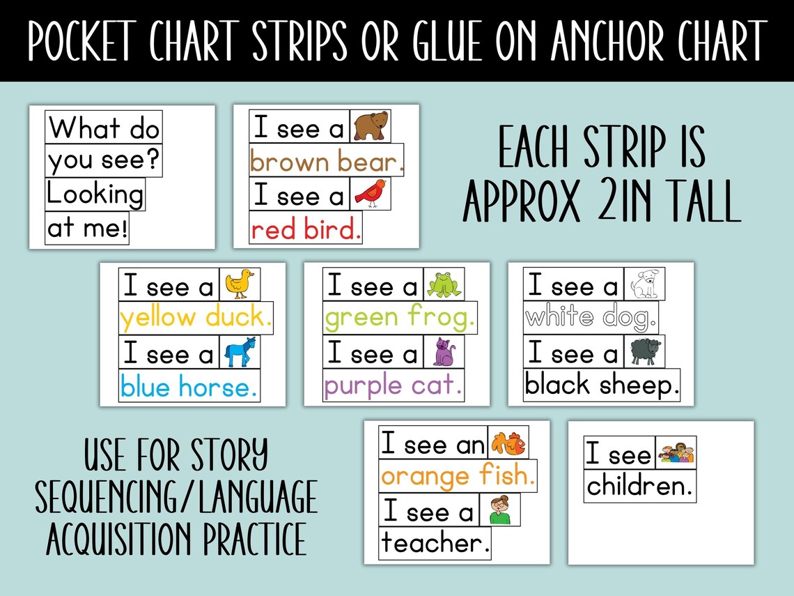 Printable Adapted Brown Bear Activities, Adapted Brown Bear Book ...