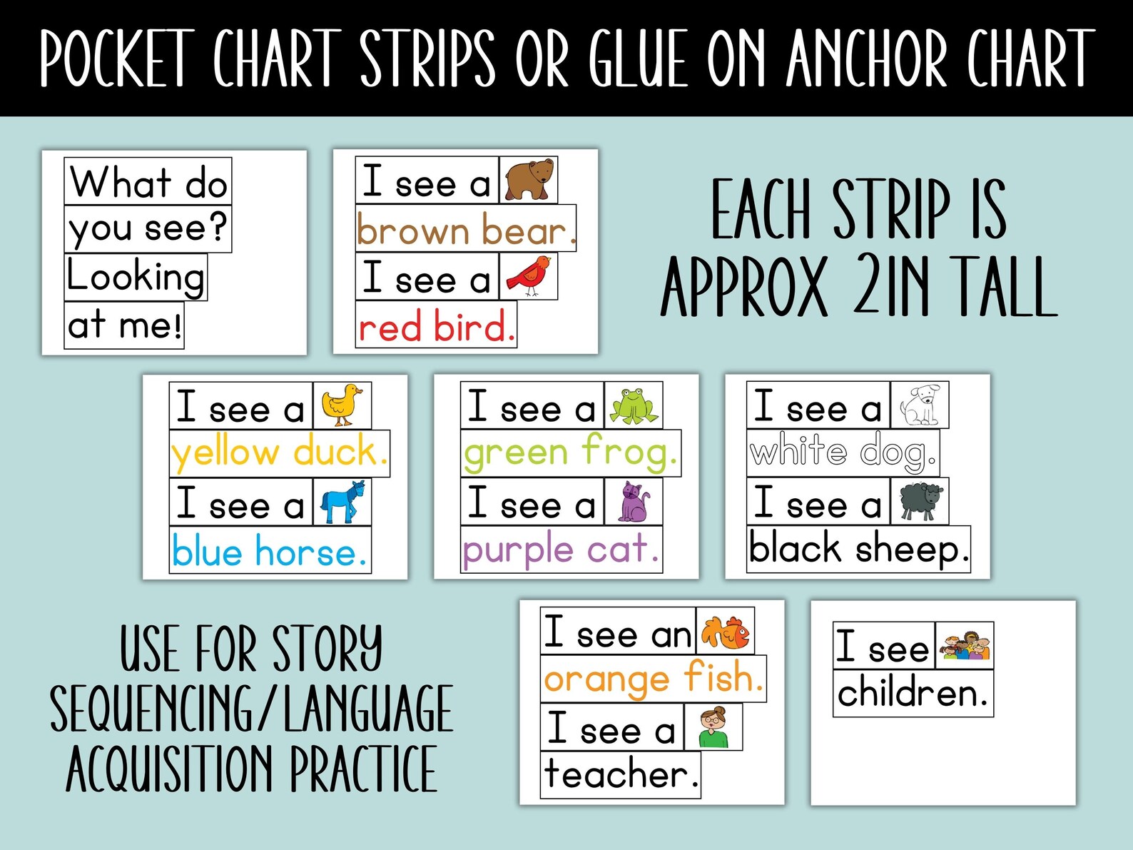 Printable Adapted Brown Bear Activities, Adapted Brown Bear Book ...