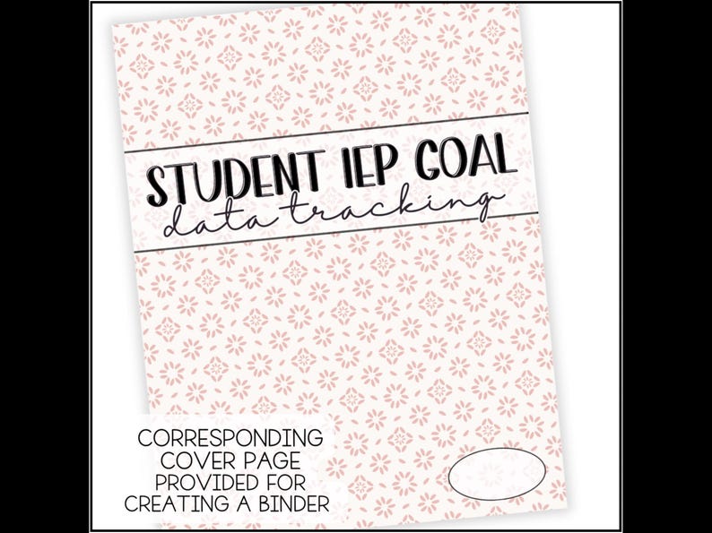 FILLABLE IEP Goal Data Trackers, Caseload Management, Special Education ...