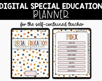Digital SELF CONTAINED Boho Special Education Planner, Caseload and ...