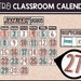 Printable Retro Classroom Decor, Retro Calendar, Morning Meeting ...
