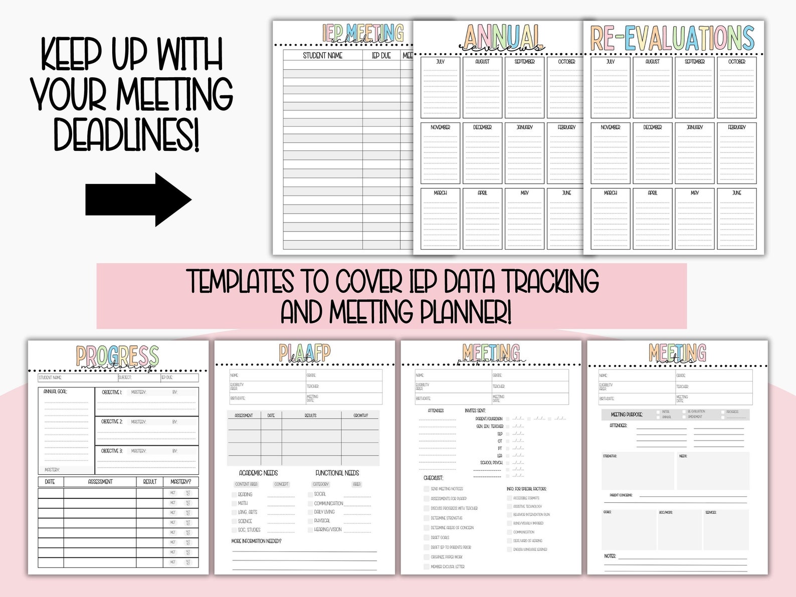 Self Contained Special Education Planner, Editable Pastels Teacher ...