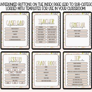 Digital SELF CONTAINED Rainbow Special Education Planner, Caseload and ...