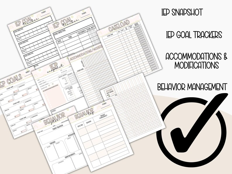 Self Contained Special Education Planner, Editable Rainbow Teacher ...