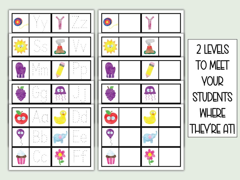 Phonics Activities Beginning Letter Sound Games Kindergarten - Etsy