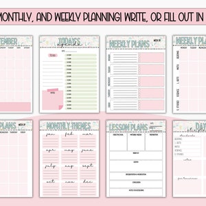 Self Contained Special Education Planner, Editable Terrazzo Teacher ...