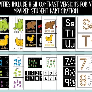 Printable Adapted Brown Bear Activities, Adapted Brown Bear Book ...