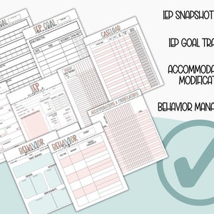 Editable Self Contained Special Education Planner, Editable Boho ...