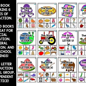 Alphabet Adapted Books, Adapted Books for Special Education, Phonics ...