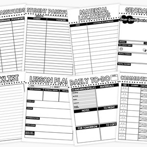 Editable Special Education Sub Binder, Printable SPED Maternity Leave ...