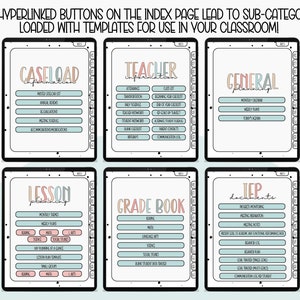 Digital SELF CONTAINED Boho Special Education Planner, Caseload and ...