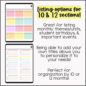 Retro Digital Teacher Planner, Digital Notebook for Teachers, Blank ...