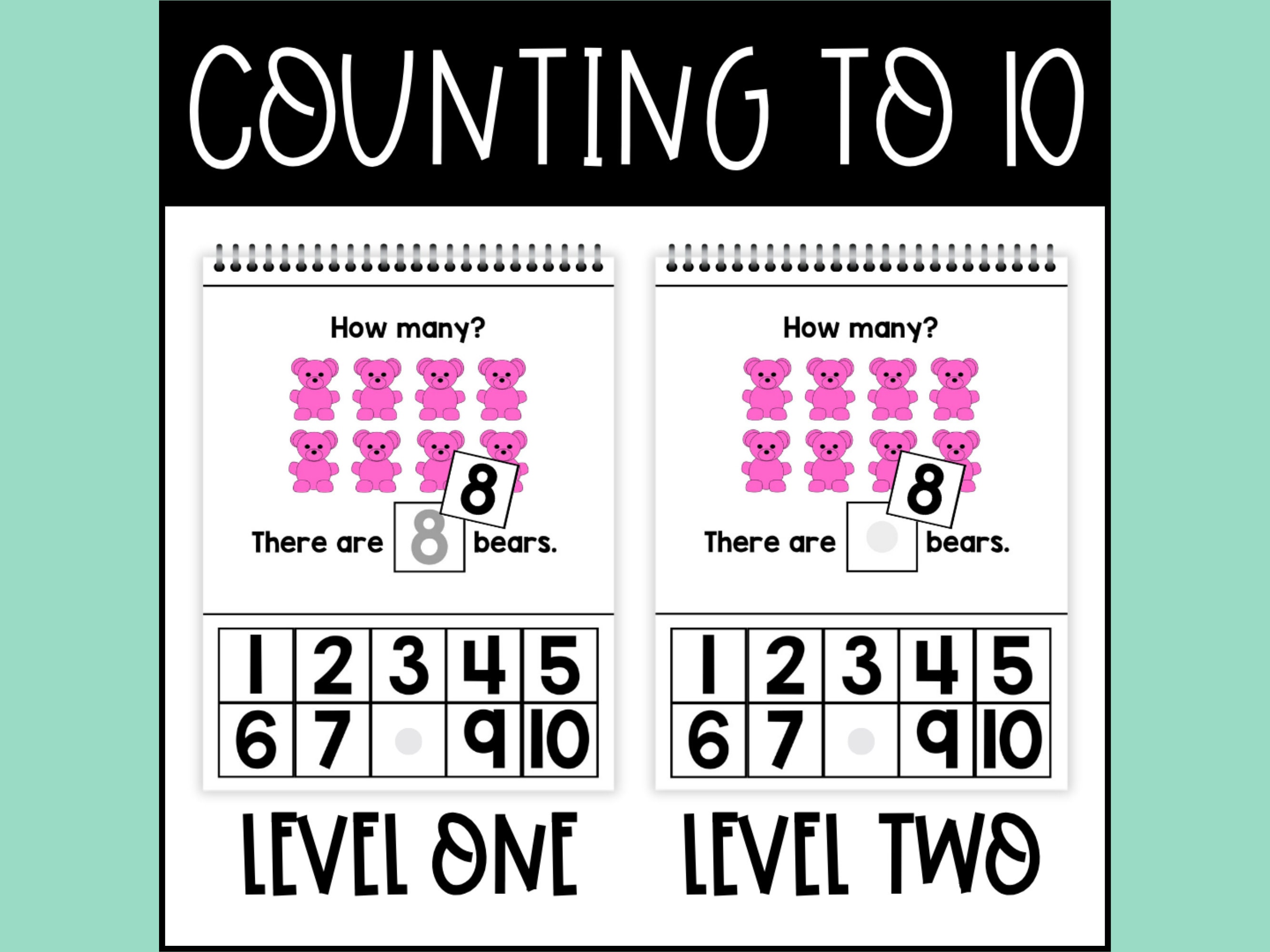 Basic Math Skills Interactive Books, Counting to 10, Addition to 10 ...