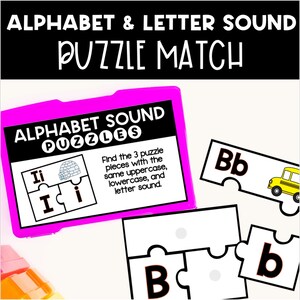 Letter Sound Task Boxes, Alphabet Activities, Prek and Kindergarten ...