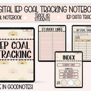 Digital IEP Goal Tracker IEP Goal Planner Iep Goal Tracker - Etsy