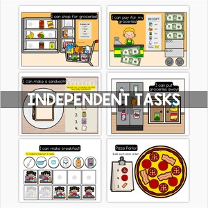 Printable Life Skills Adapted Binder, Daily Living Skills Practice ...