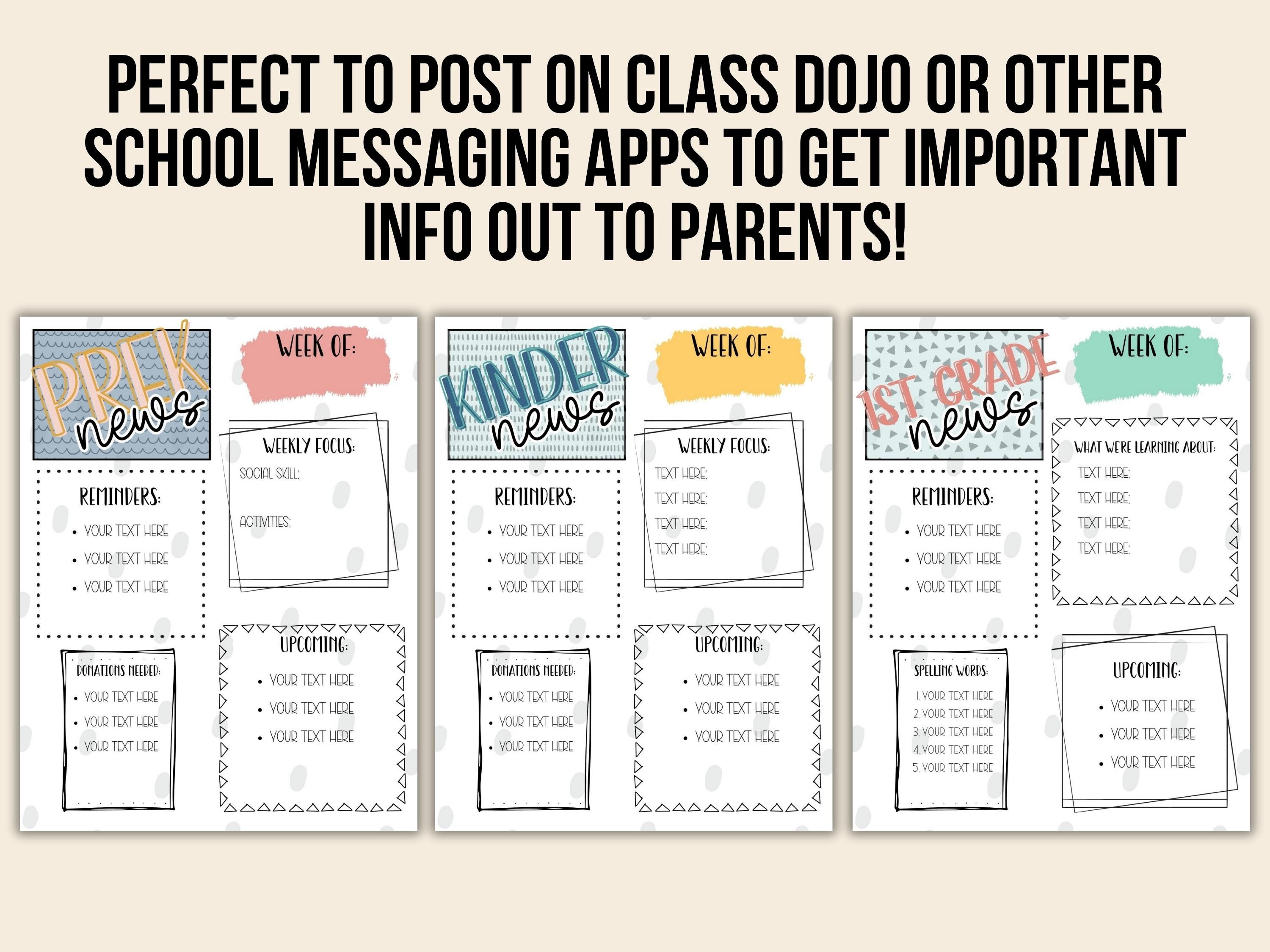 Editable Classroom Newsletter Template, Colorful Boho Class Newsletter ...