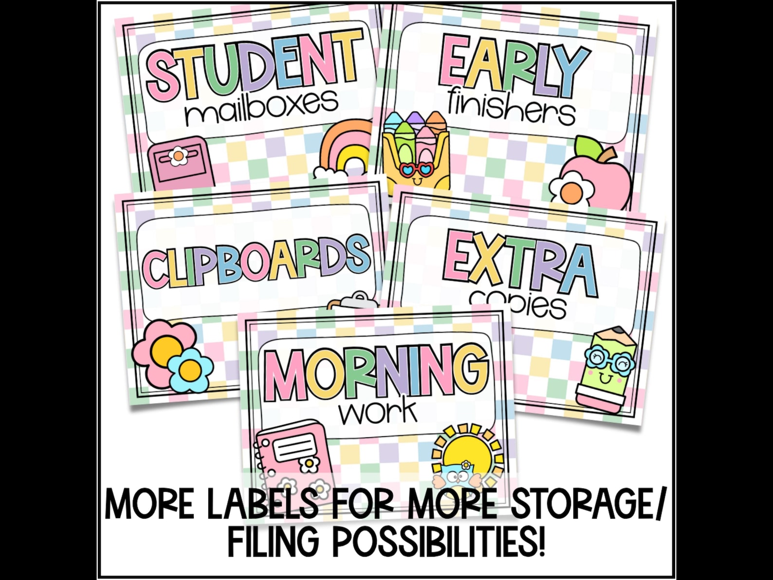 Groovy Crate Labels for Student Data, Student File Organization System ...
