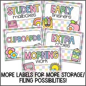 Groovy Crate Labels for Student Data, Student File Organization System ...