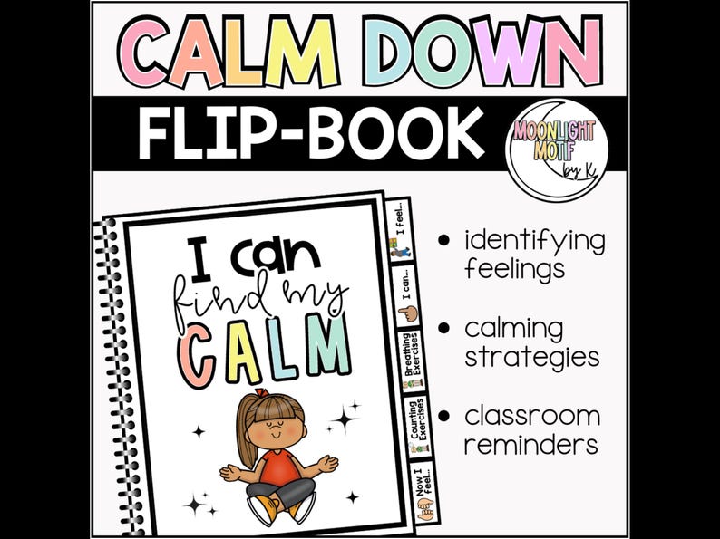Calm Down Flipbook, Calming Strategies, Special Education, Autism ...