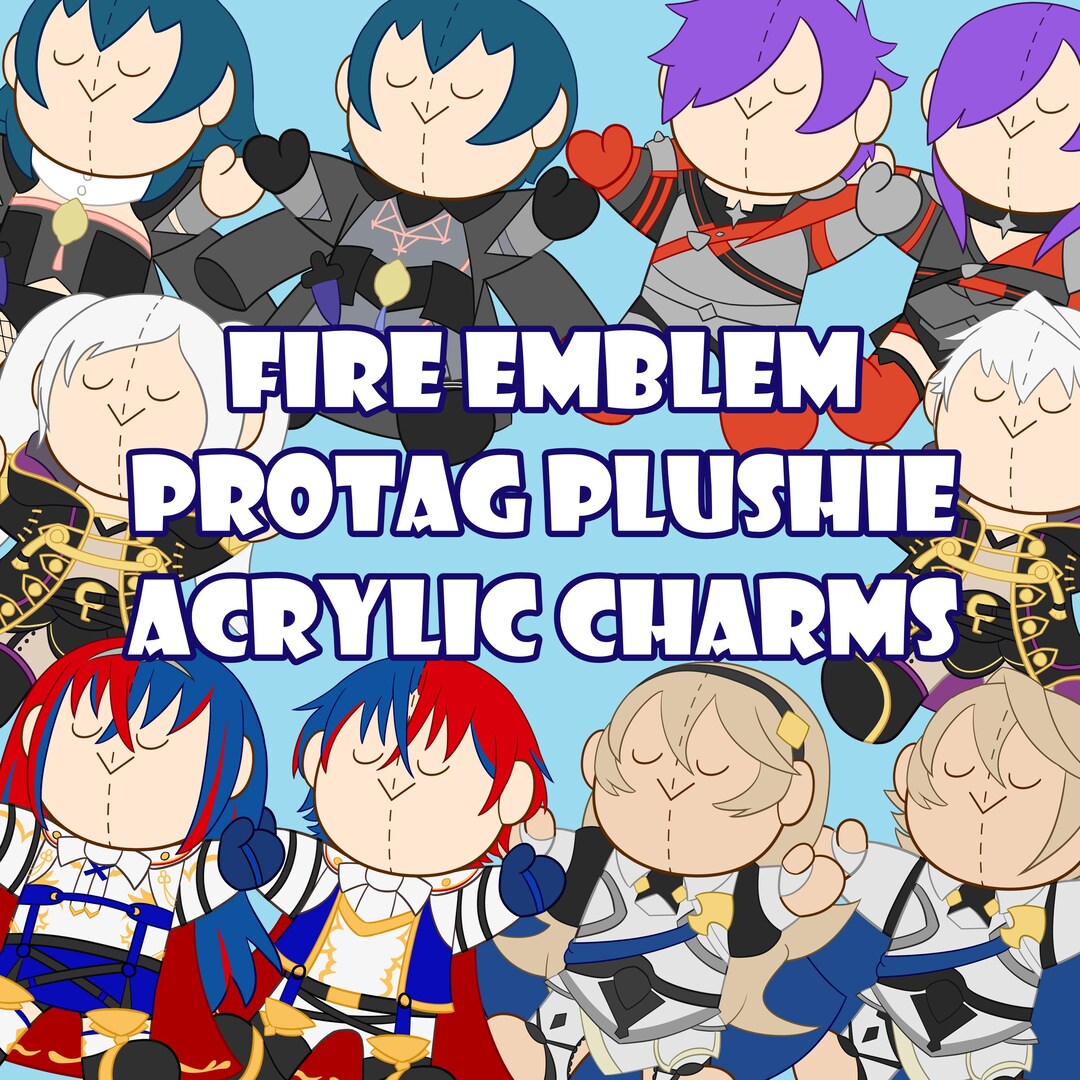 Fire Emblem Protagonist Plushie Acrylic Charms - Etsy