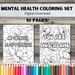 Mental Health Coloring Pages: Floral Positive Affirmations (digital ...