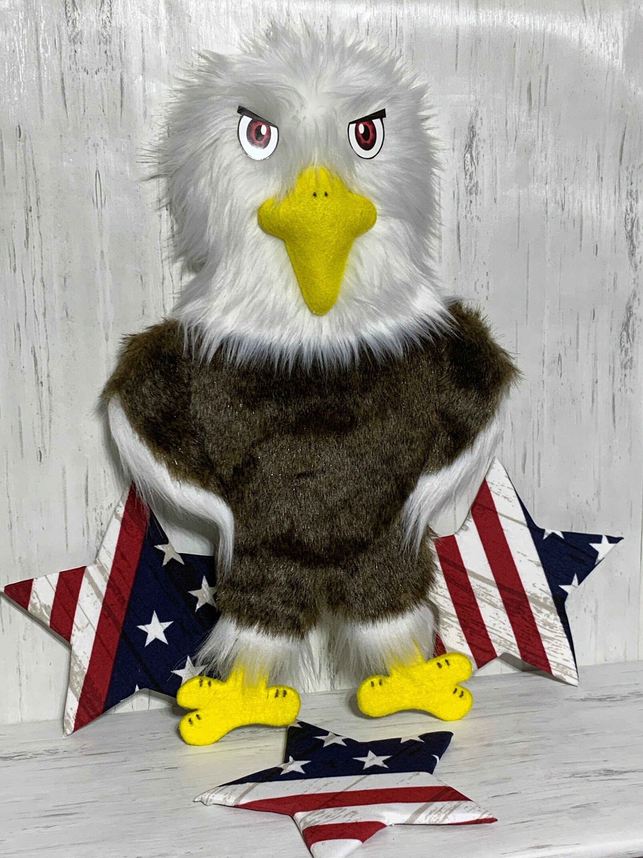 Bald Eagle Wreath Attachment With Patriotic Stars - Etsy