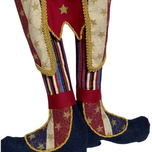 Patriotic Uncle Sam Wreath Attachment. Handmade Including Top Hat, Body ...